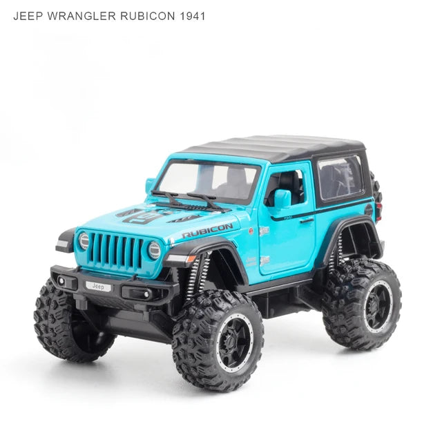 Jeep Wrangler Rubicon Off-Road Alloy Model Car Toy Diecast 1/32 Scale ...