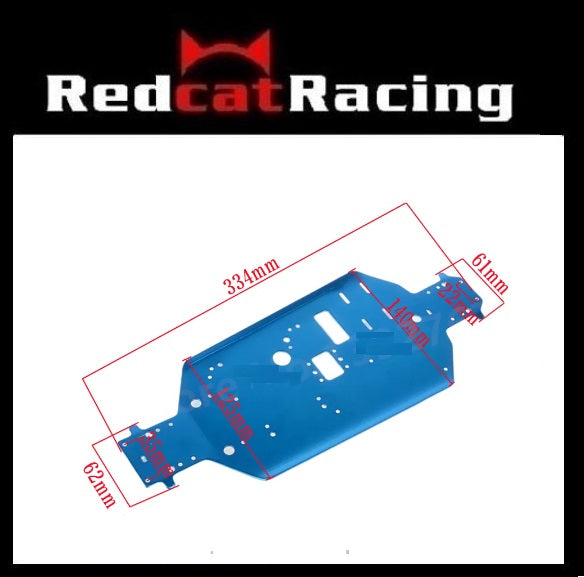 Redcat.Toys 06056 Aluminum Metal Chassis Blue for HSP & Redcat RC's ...